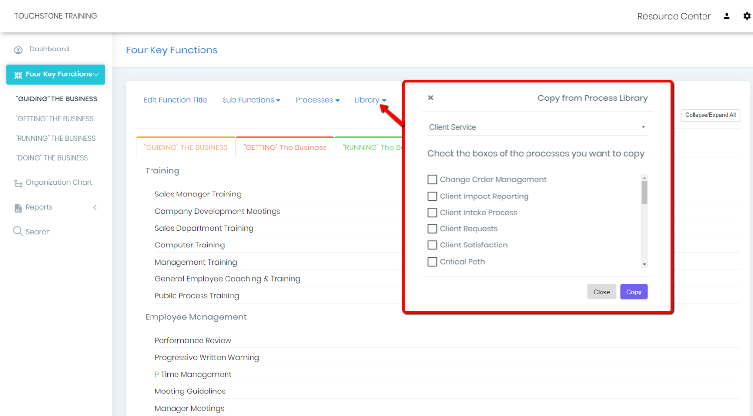Touchstone Business System - Business Design Corporation